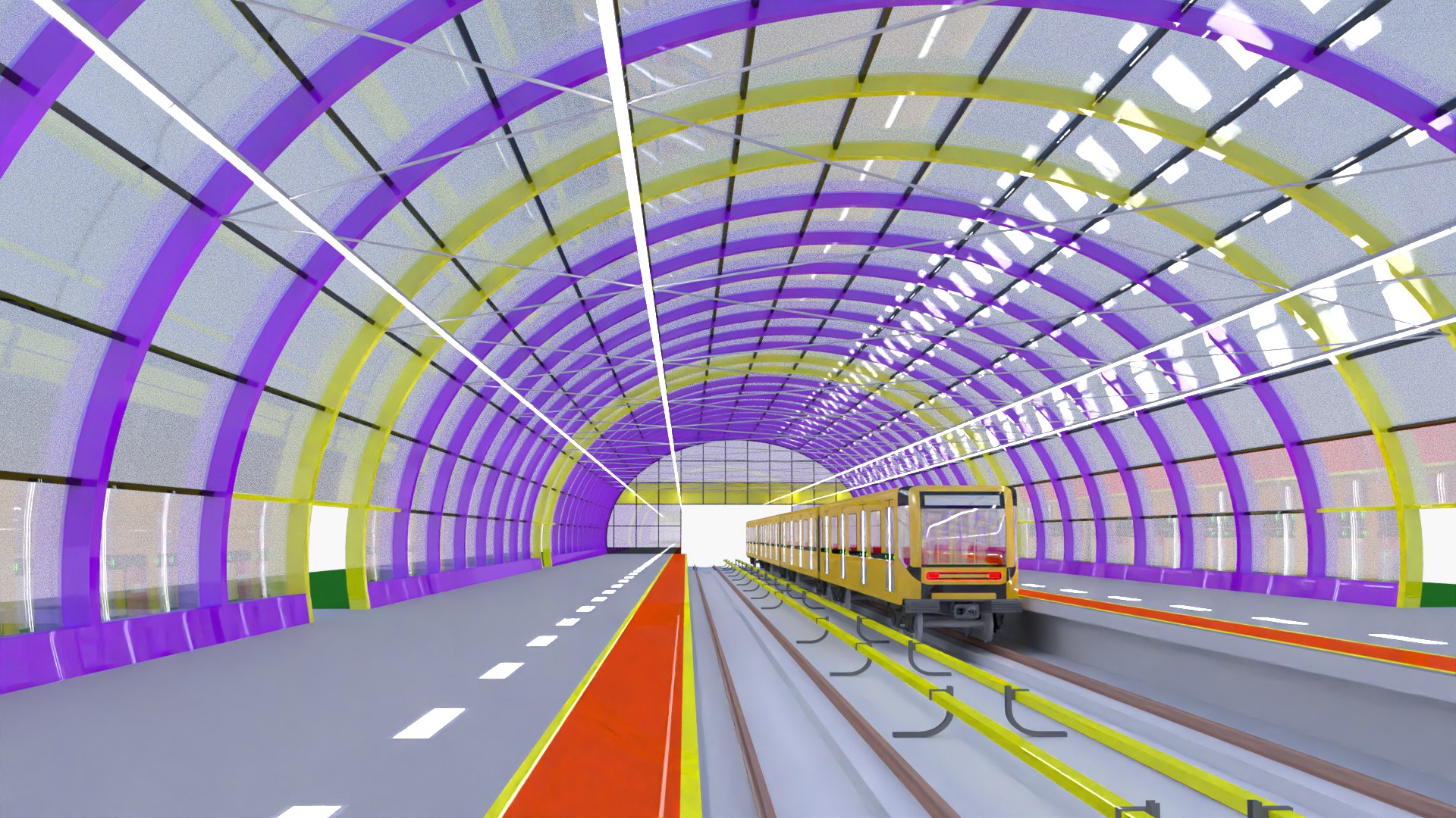 Metro Station Concept II 3D - TurboSquid 2161233