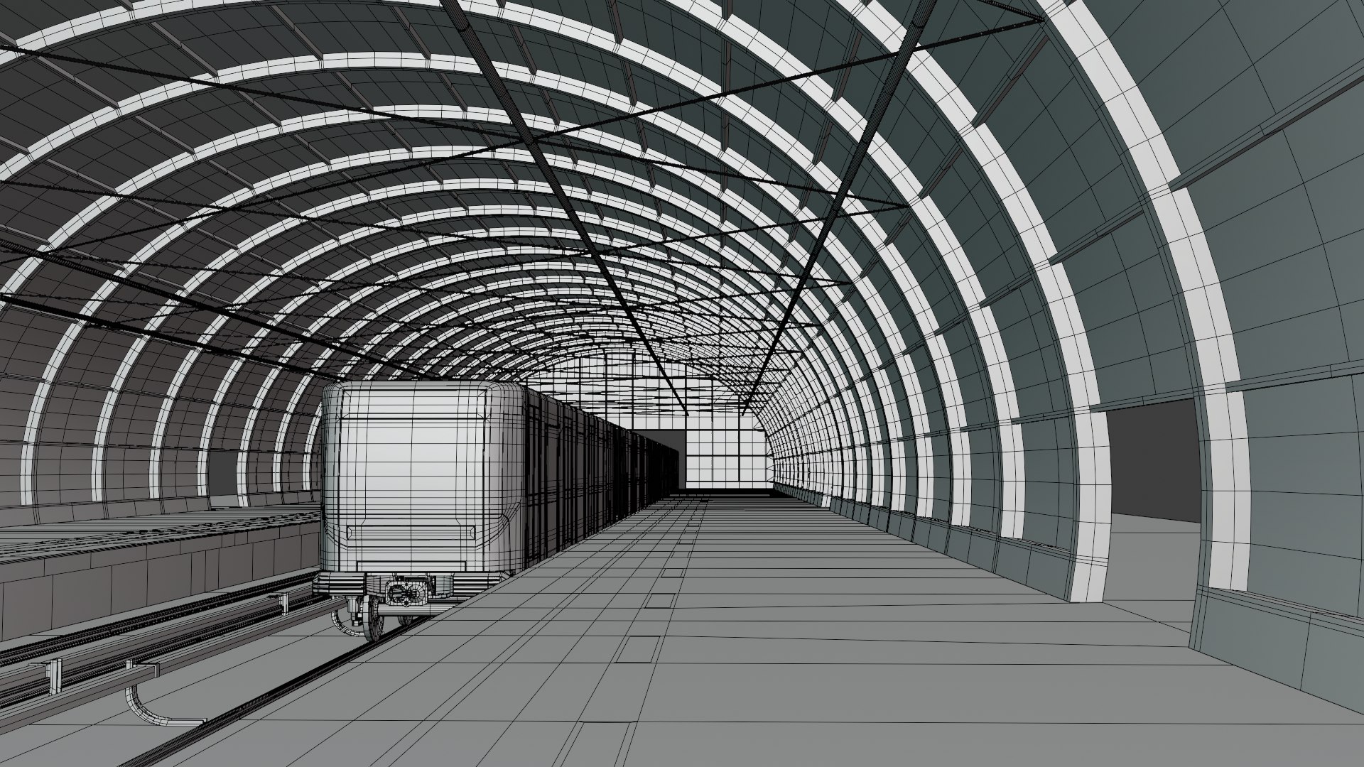 Metro Station Concept II 3D - TurboSquid 2161233