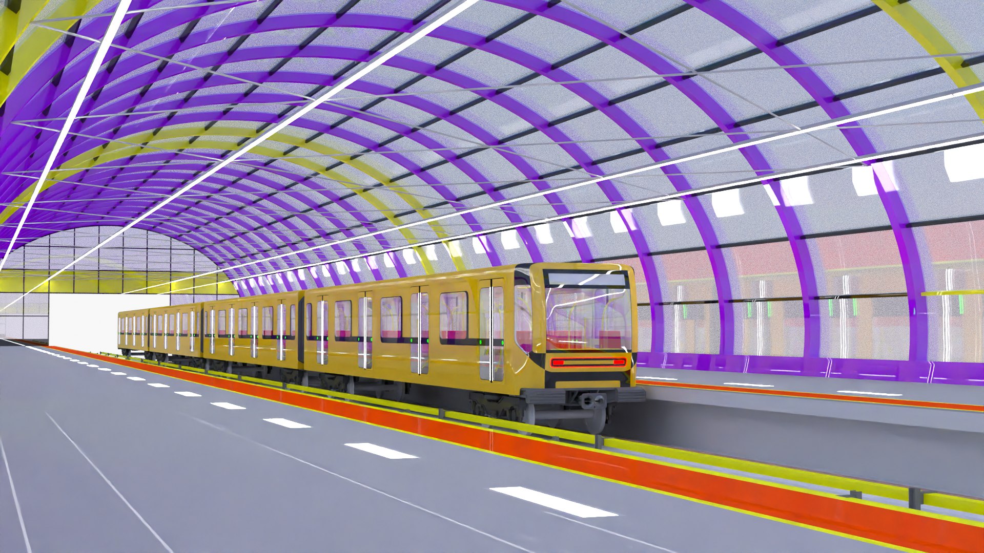 Metro Station Concept II 3D - TurboSquid 2161233
