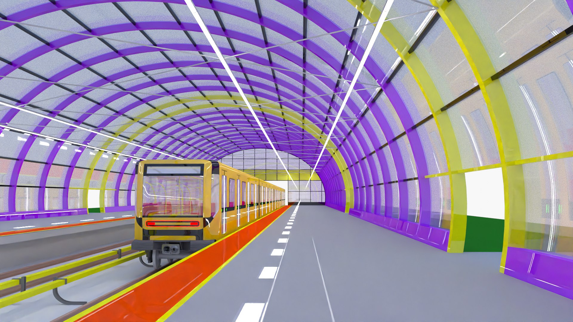 Metro Station Concept II 3D - TurboSquid 2161233
