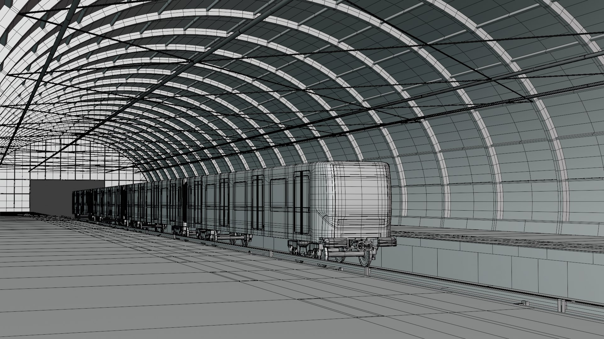 Metro Station Concept II 3D - TurboSquid 2161233