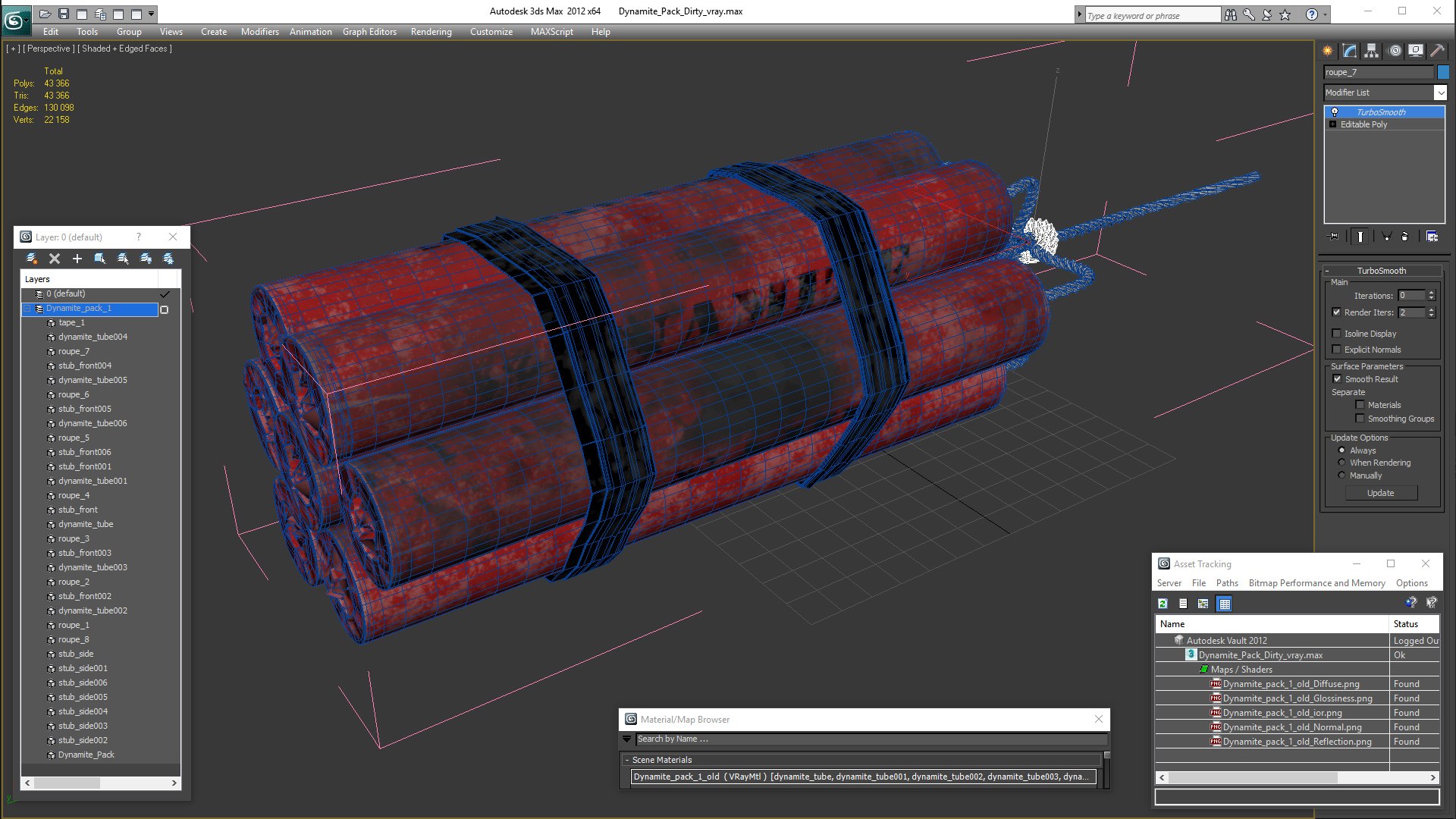 Dynamite Pack Dirty 3D - TurboSquid 1472655