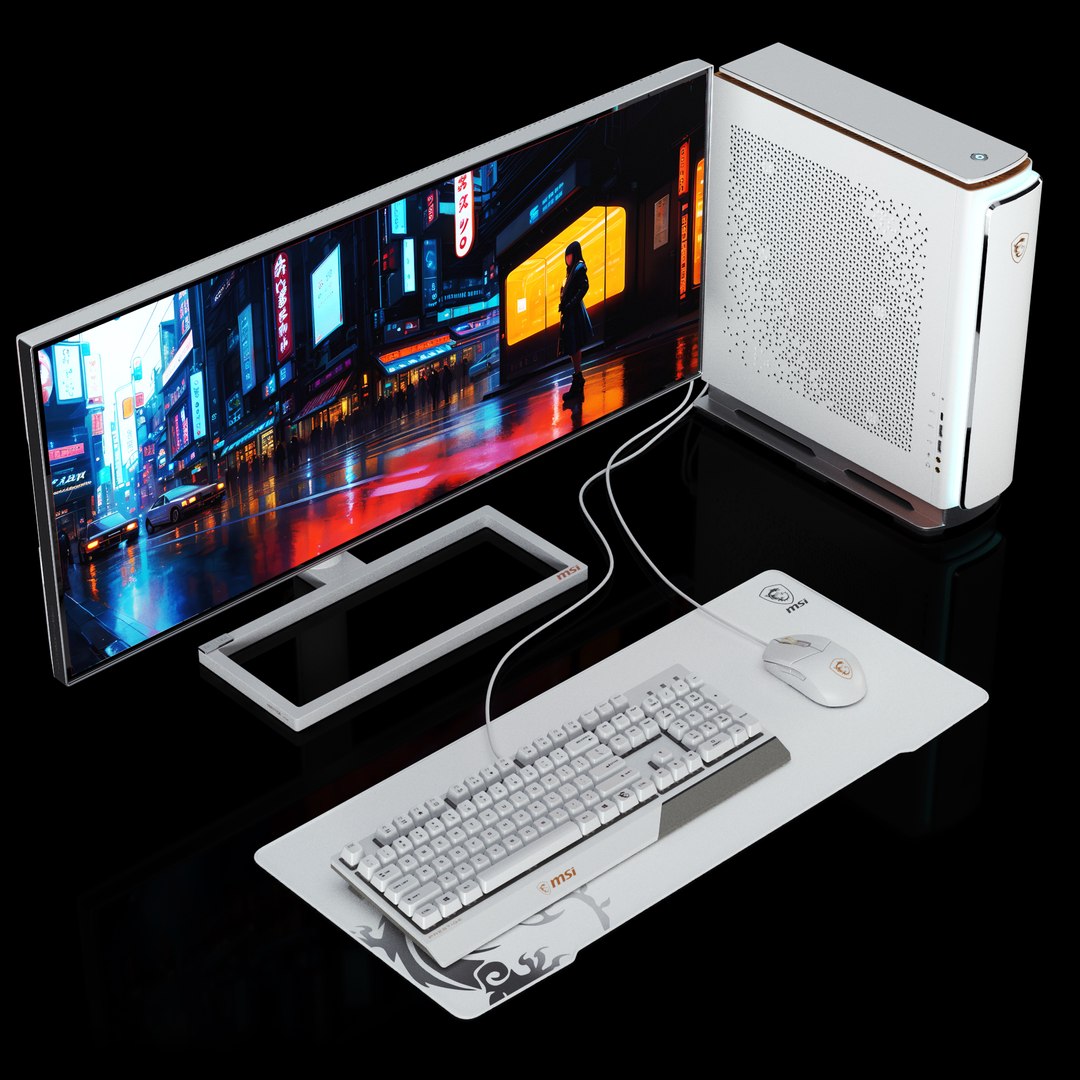 3D PC Workstation Set - TurboSquid 2087396
