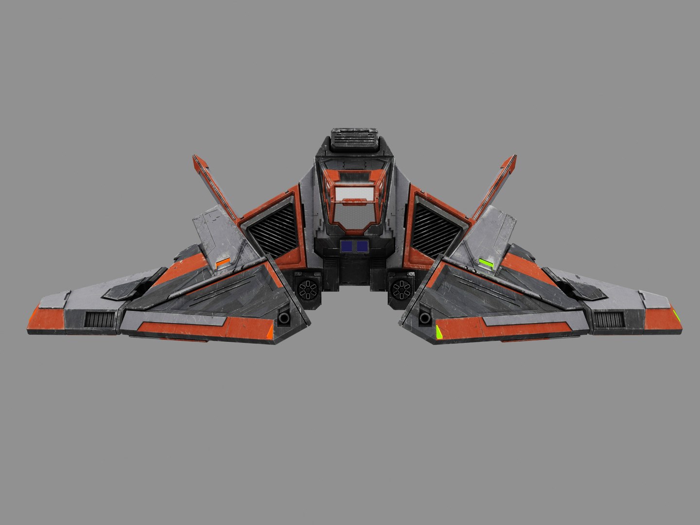 Space Fighter 3d Model