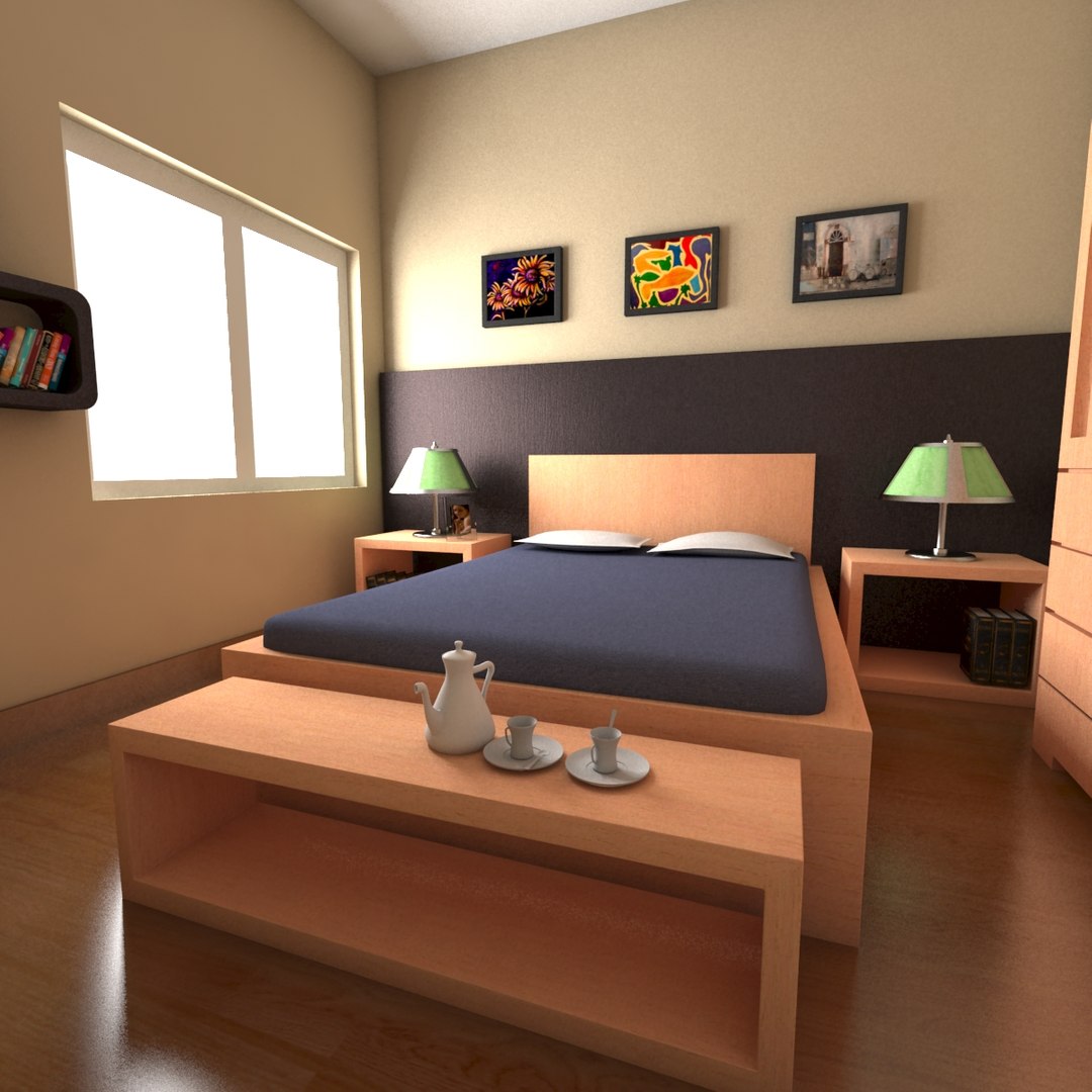 3ds Max Bed Room