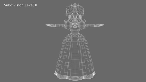 Princess Daisy model - TurboSquid 1811691