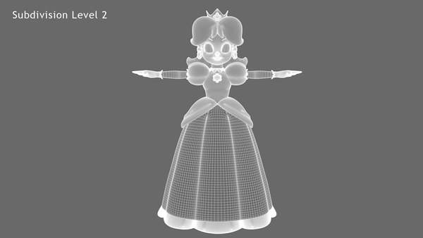 Princess Daisy model - TurboSquid 1811691