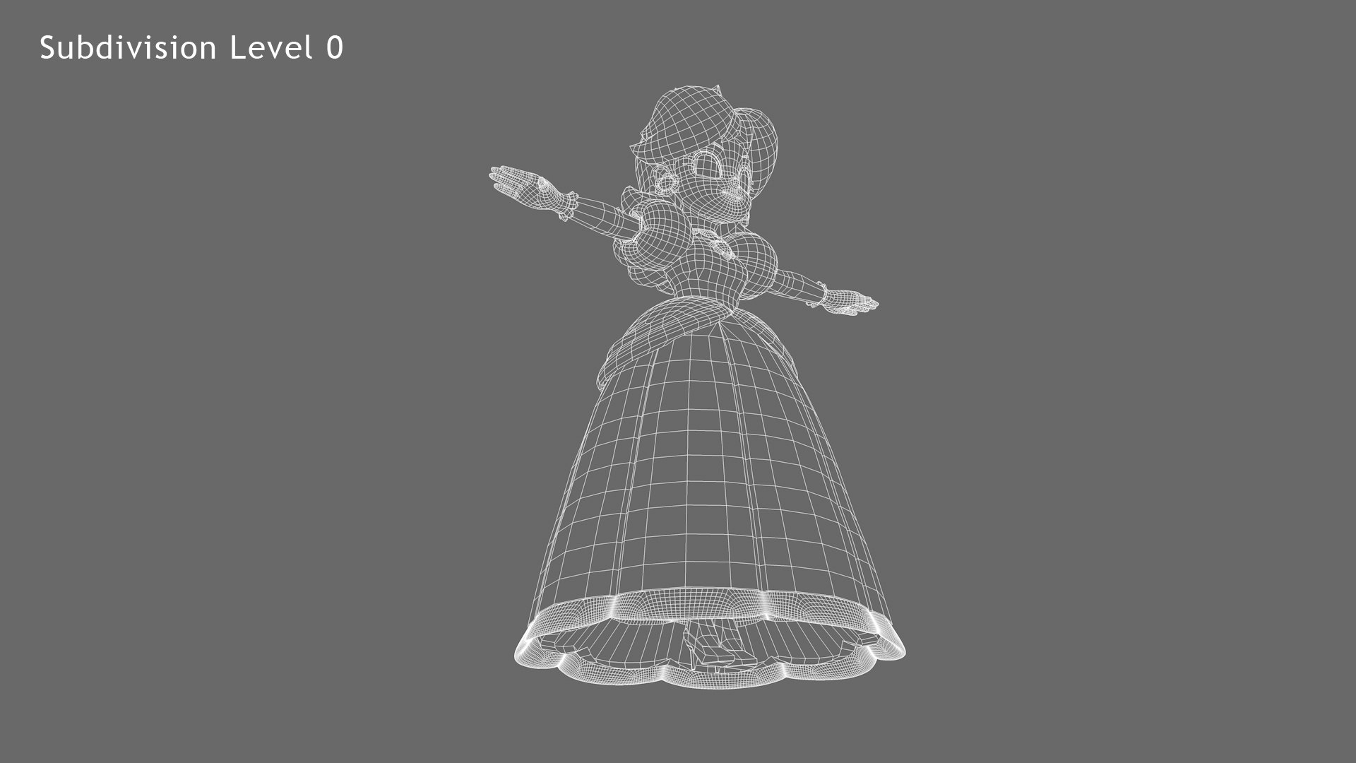 Princess Daisy Model Turbosquid 1811691