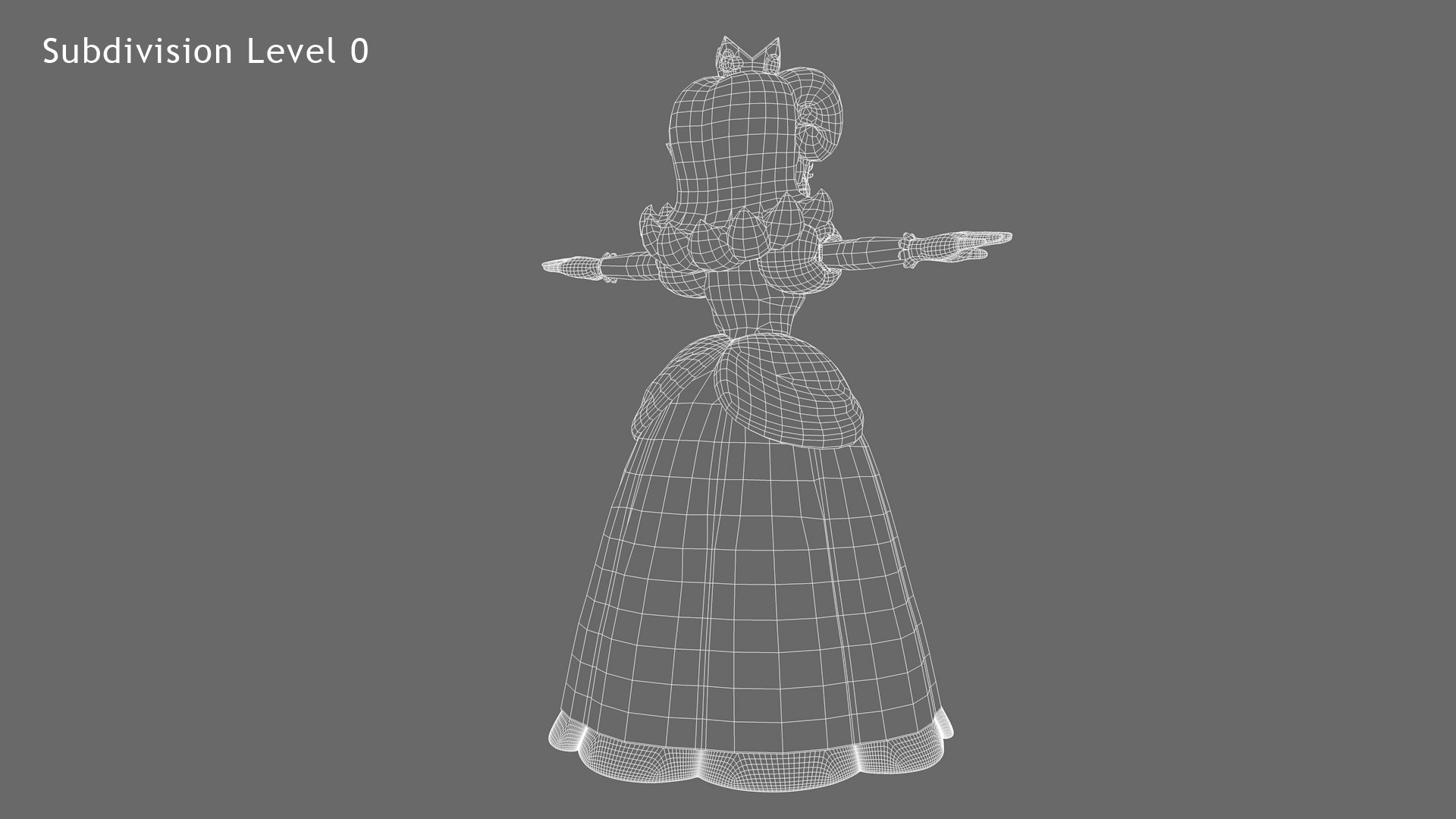 Princess Daisy Model Turbosquid 1811691