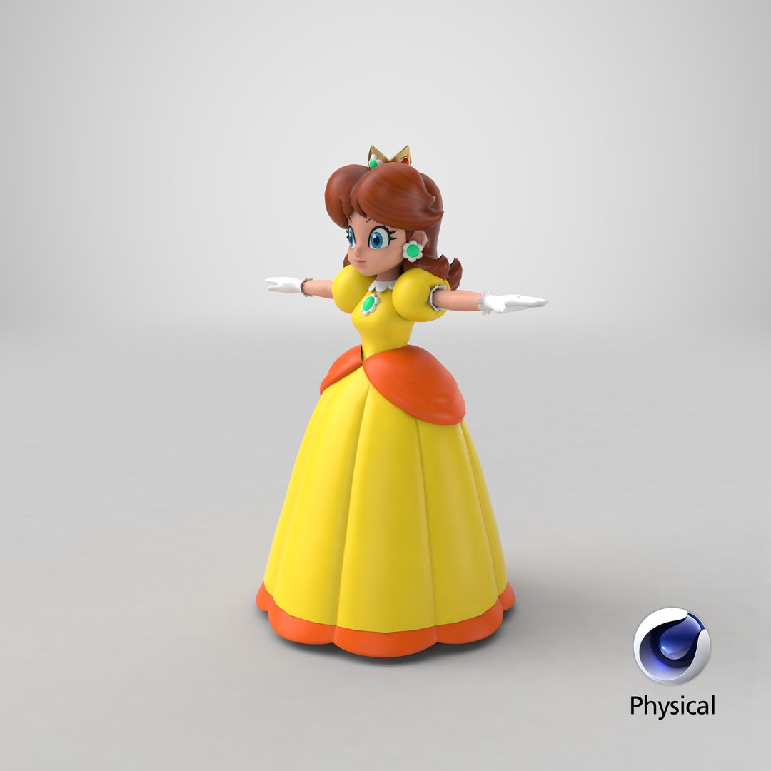 Princess Daisy Model Turbosquid 1811691