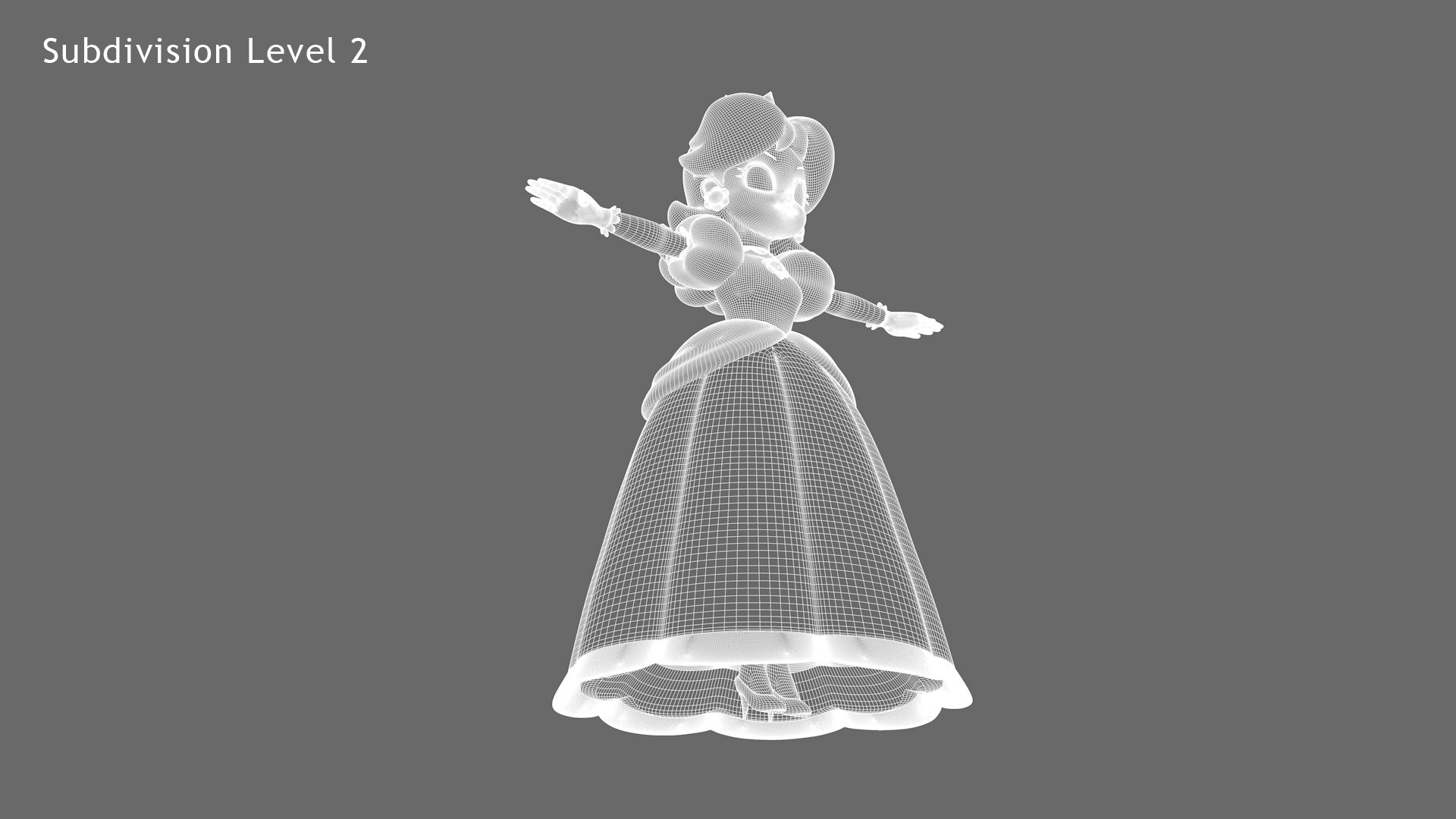 Princess Daisy Model Turbosquid 1811691