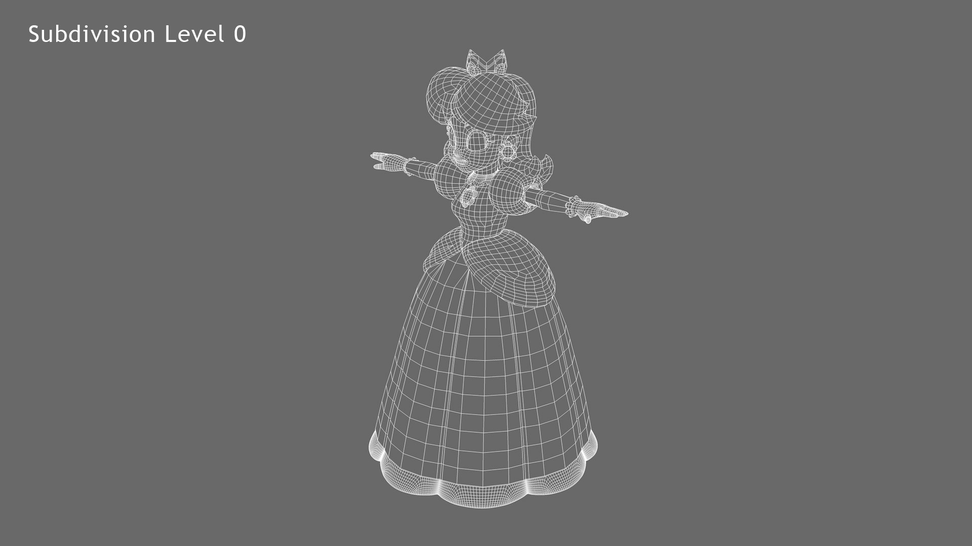 Princess Daisy Model Turbosquid 1811691