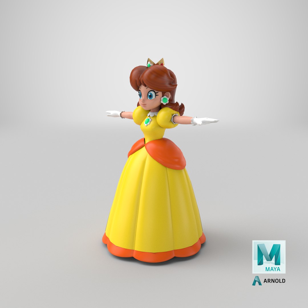 Princess Daisy model - TurboSquid 1811691