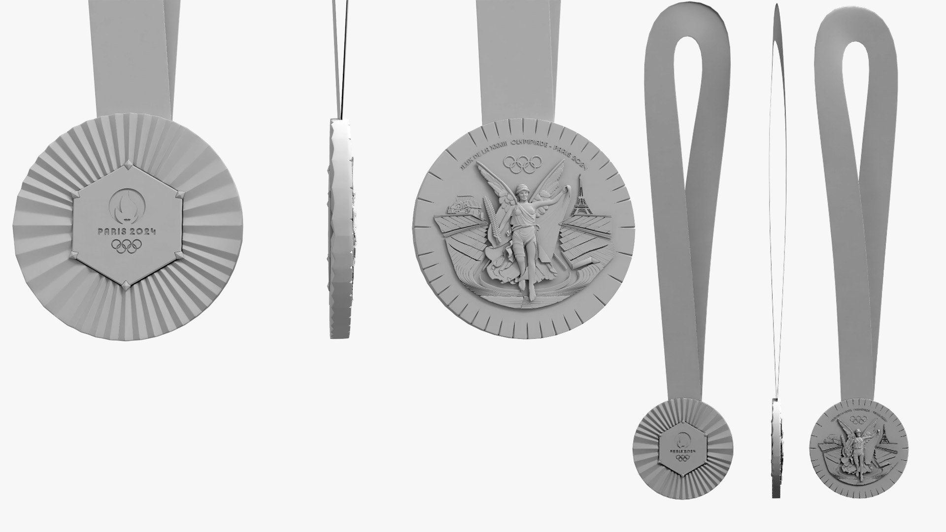 2024 Olympic Medal 3D Model - TurboSquid 2206835