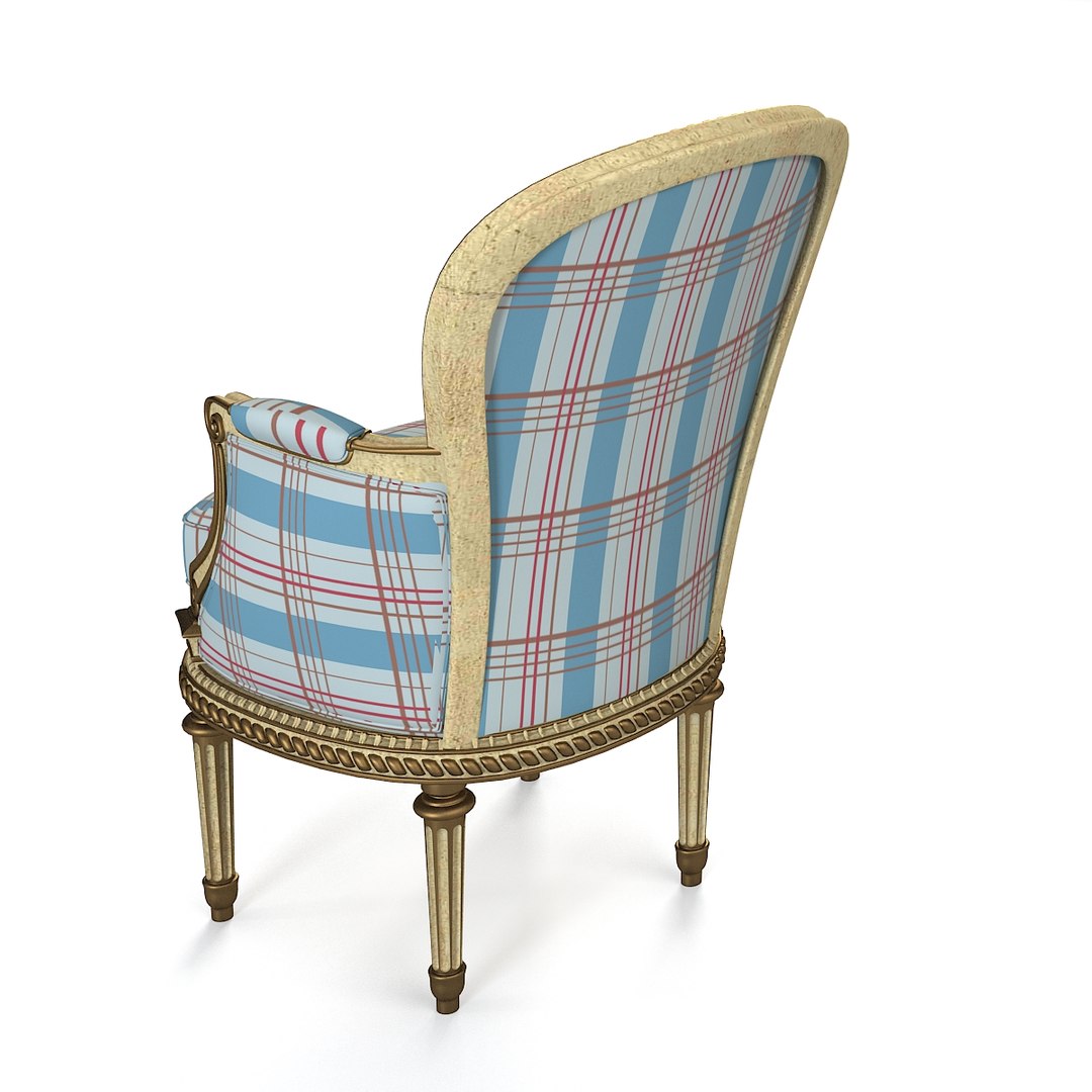 3d Model Of Classic Arm Chair