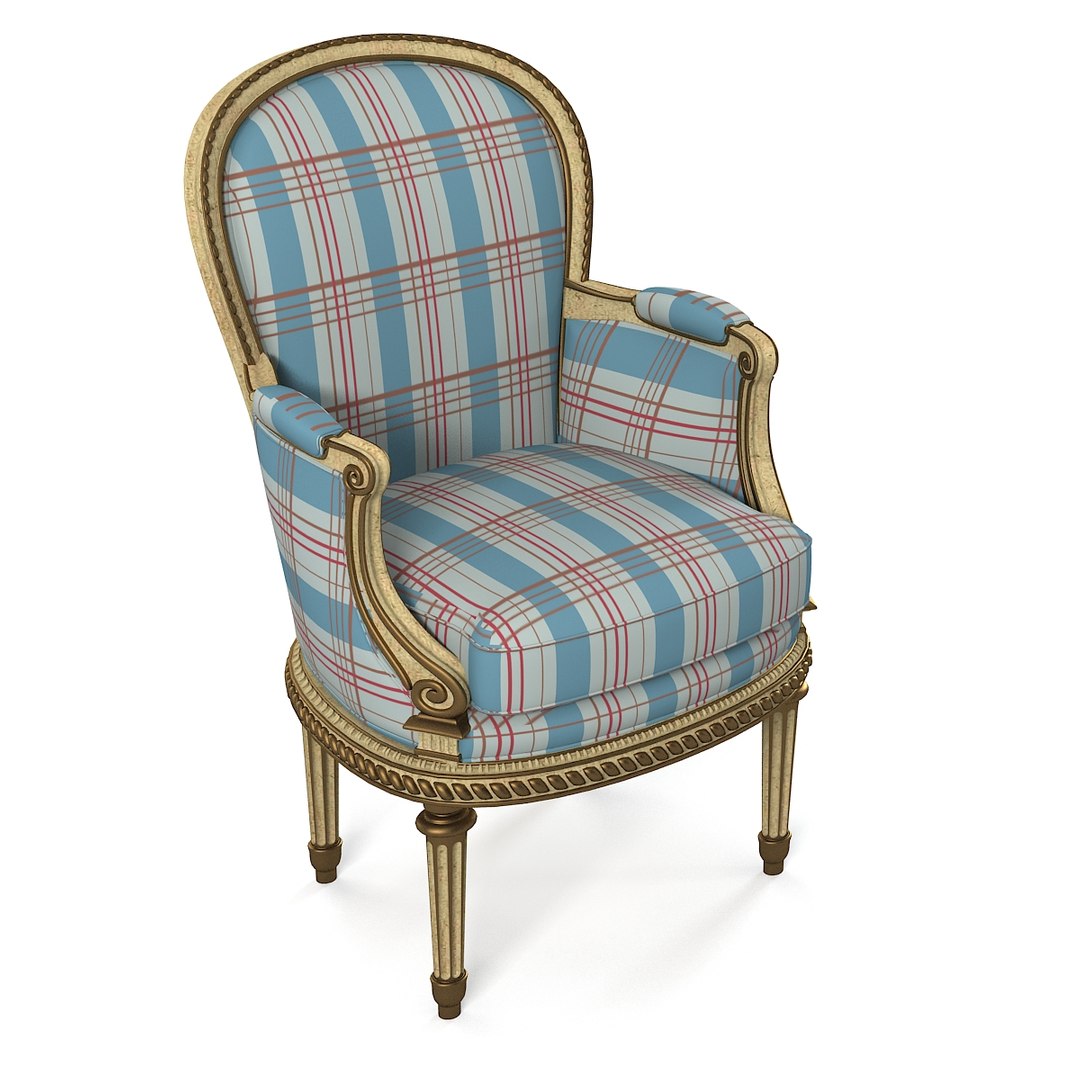 3d Model Of Classic Arm Chair
