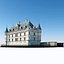 castle azay le rideau 3d model
