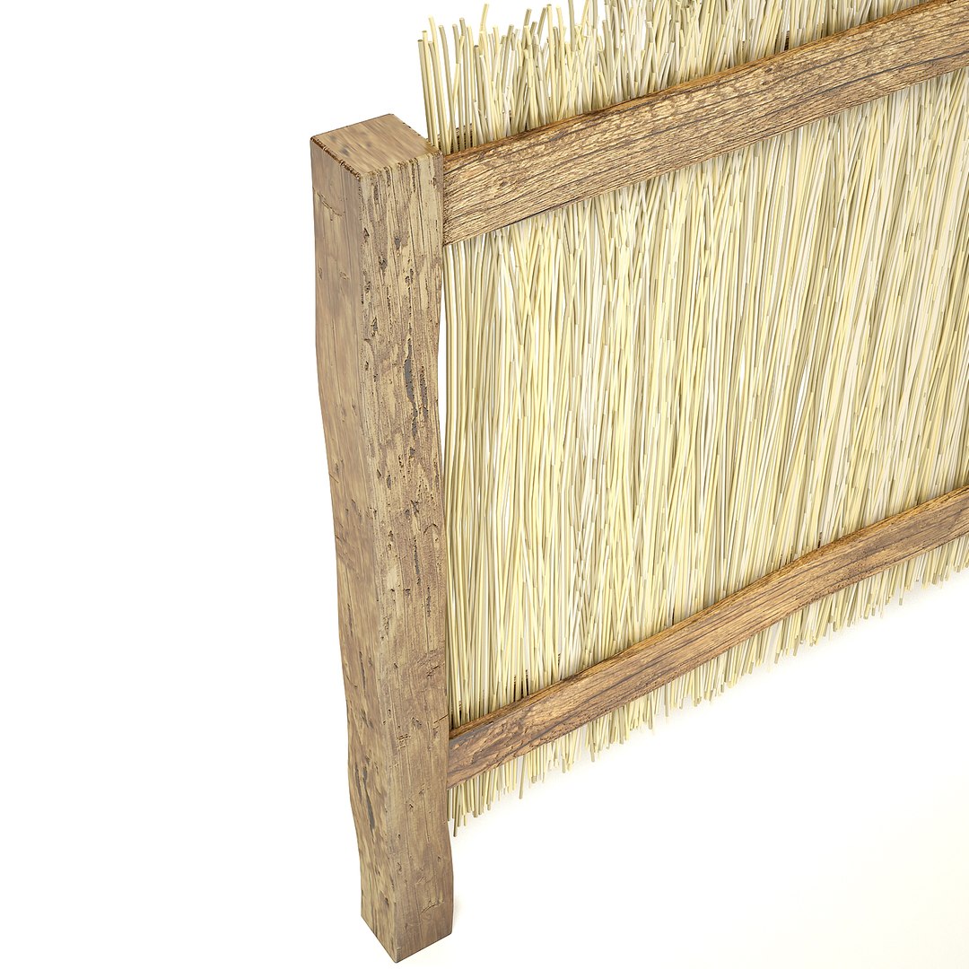 3d Model Straw Fence