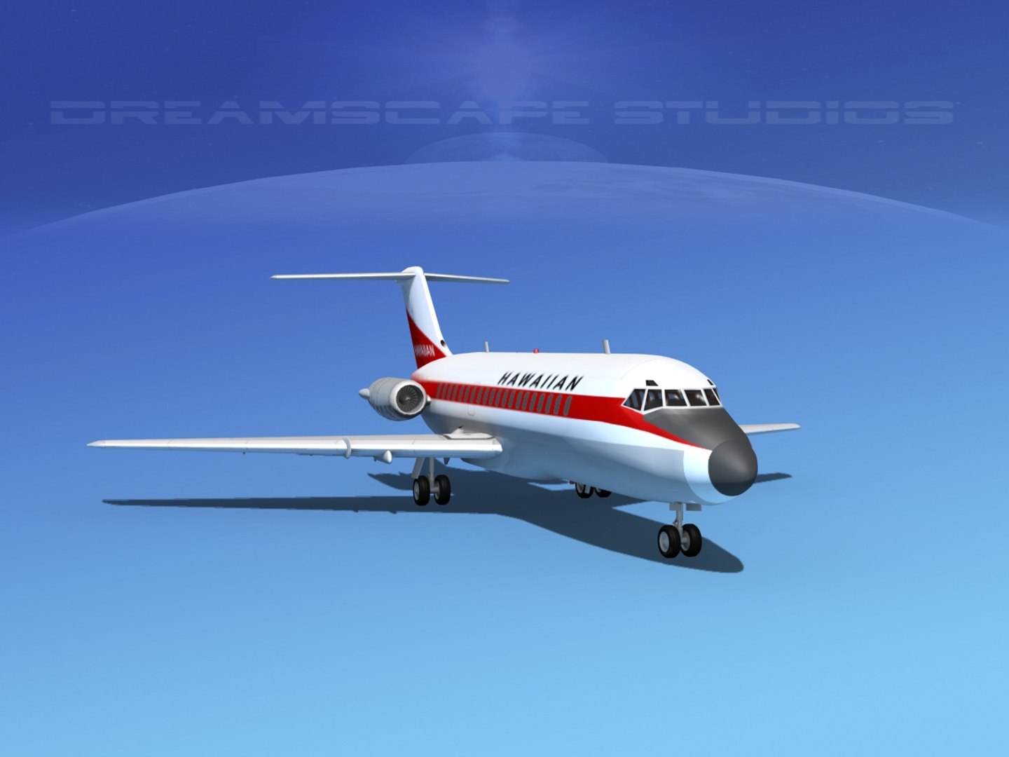 3d Turbines Dc-9-15 Mcdonnell Douglas Model