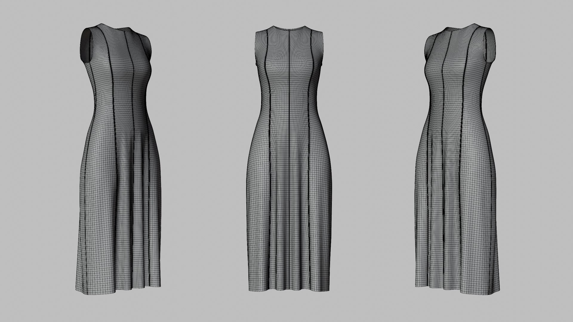 3D Dress 43 Average Red Model - TurboSquid 2522312