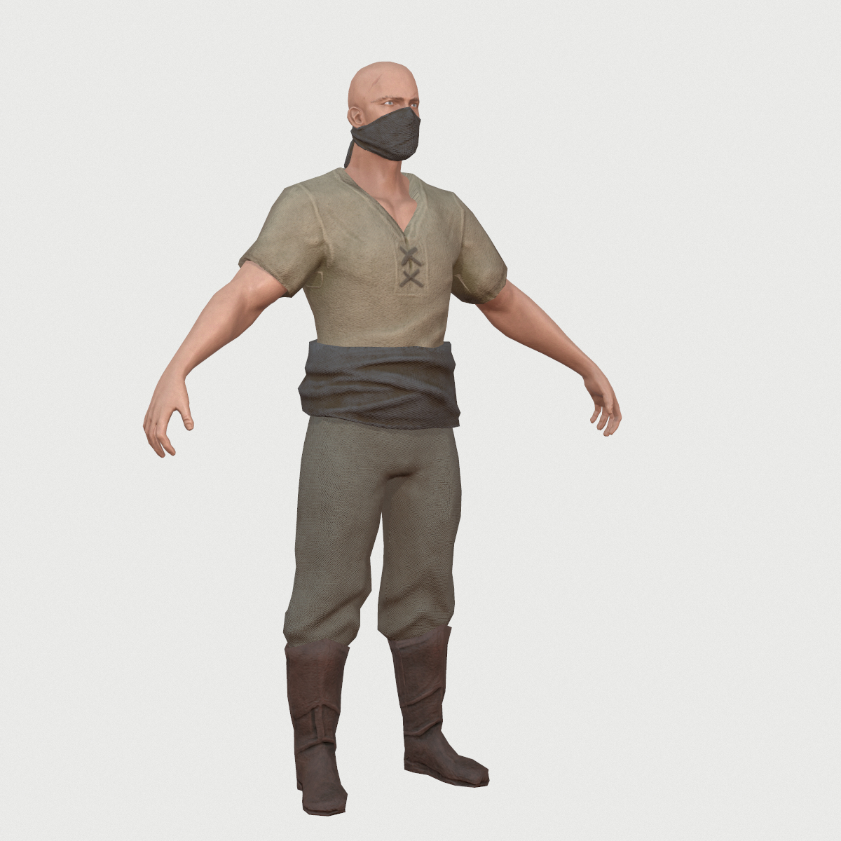 Free basic bandit 3D - TurboSquid 1250561