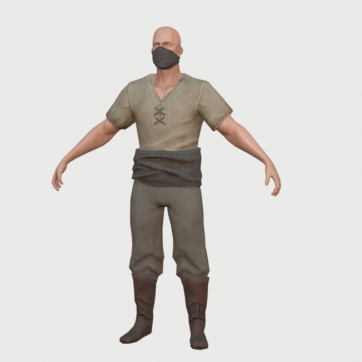 Free basic bandit 3D - TurboSquid 1250561