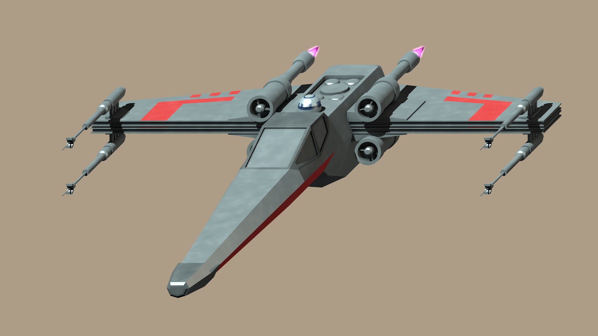 3D X Wing Model - TurboSquid 1664216