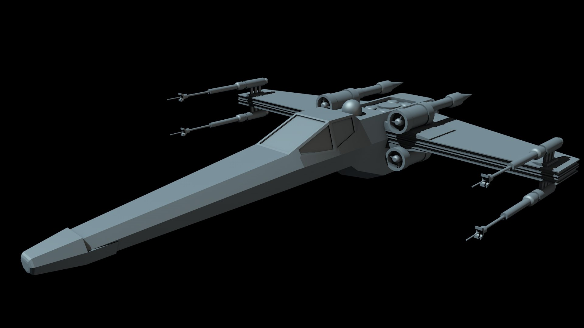 3D X Wing Model - TurboSquid 1664216