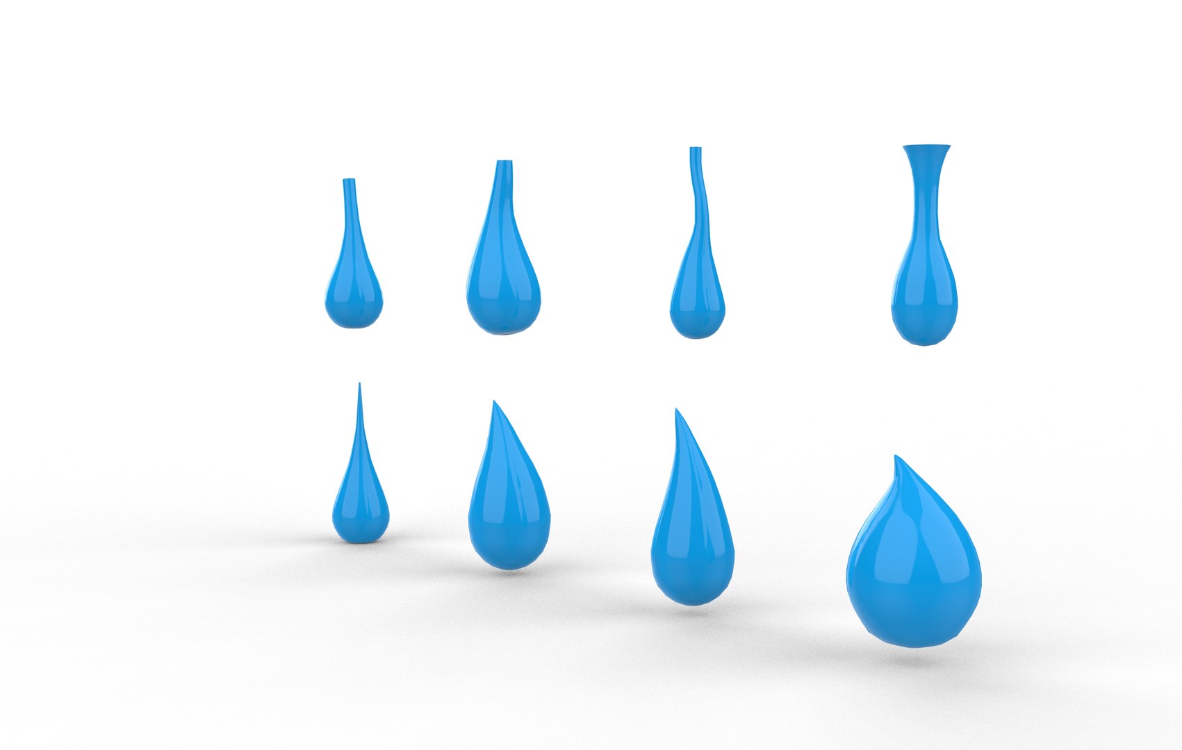 Rain Drops 3D Model 3D Model - TurboSquid 2355966