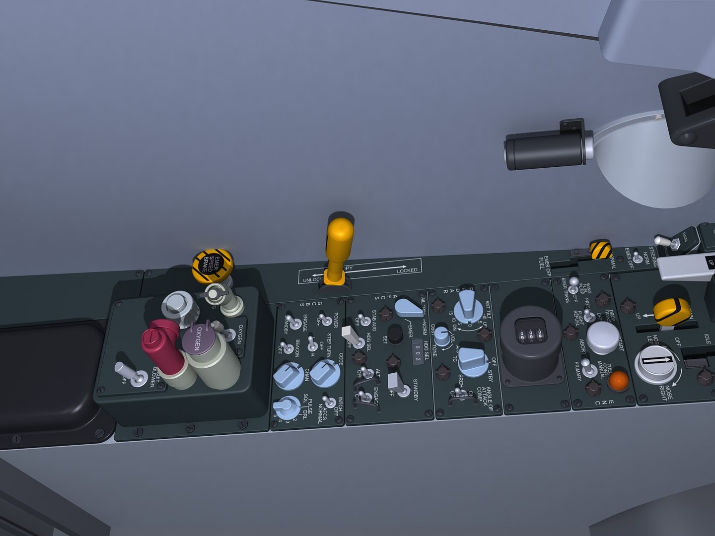 3d A-4m Skyhawk Cockpit Model