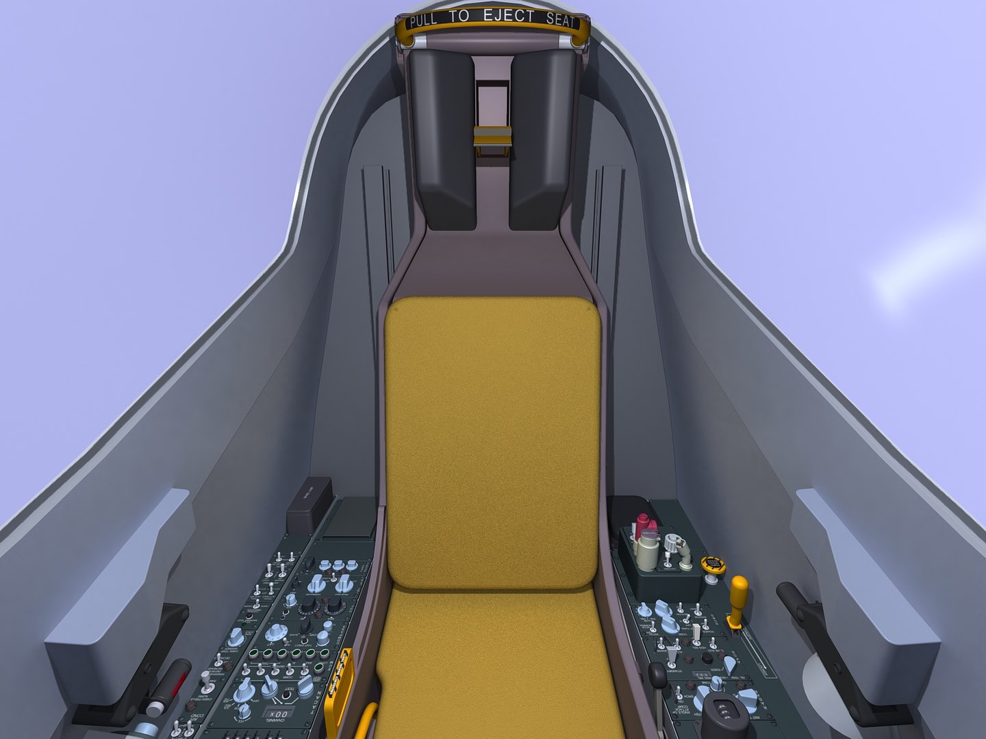 3d A-4m Skyhawk Cockpit Model