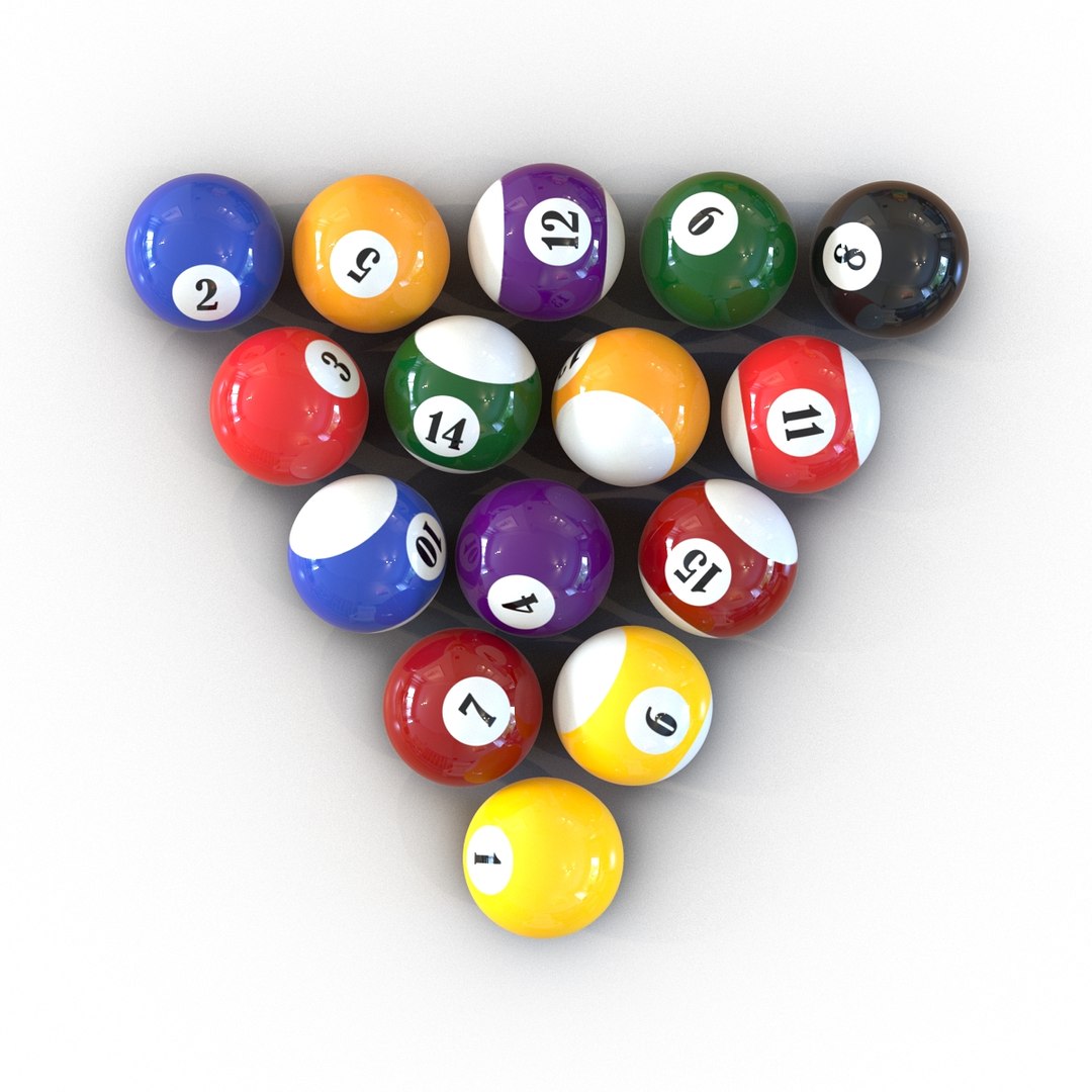3d Model Billiard Balls