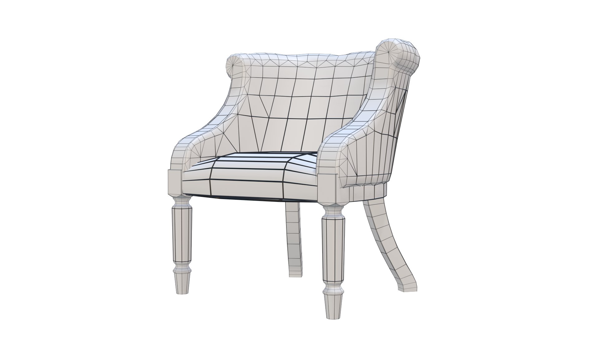 3D Low Poly Leather Chair 3D Model Model - TurboSquid 2297905
