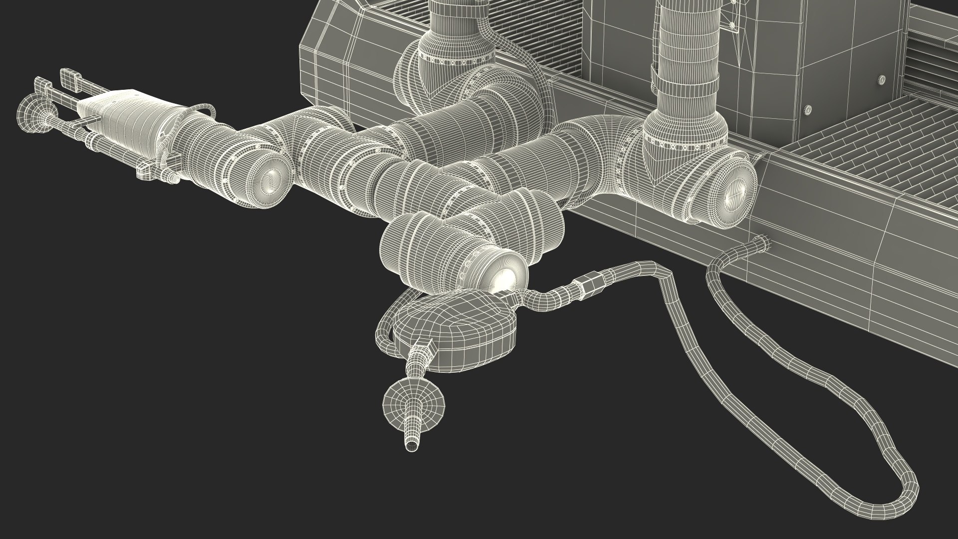 Industrial Robot Refueling System Red Rigged For Cinema 4D 3D Model ...