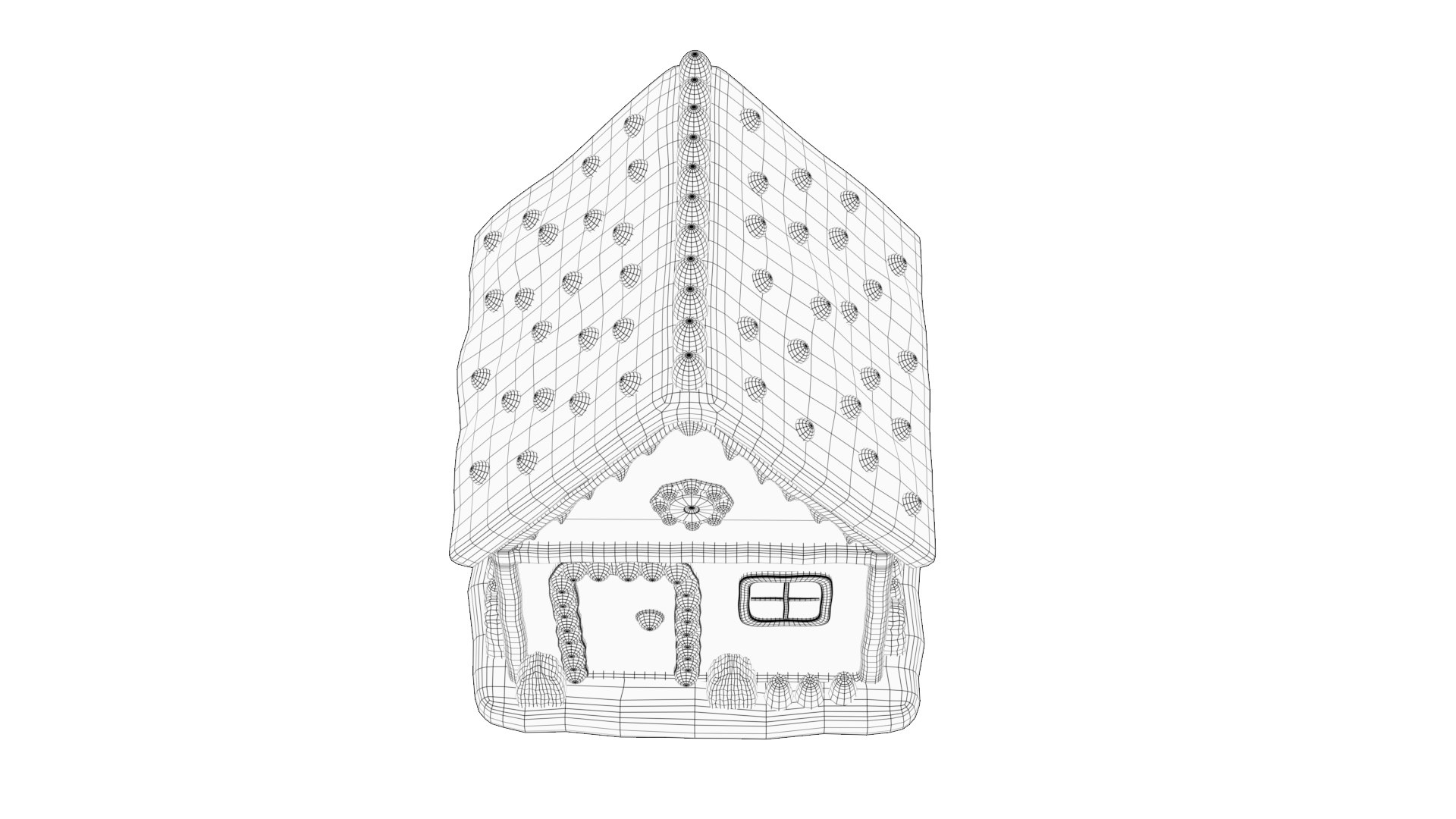 3D Model Gingerbread House - TurboSquid 2236664