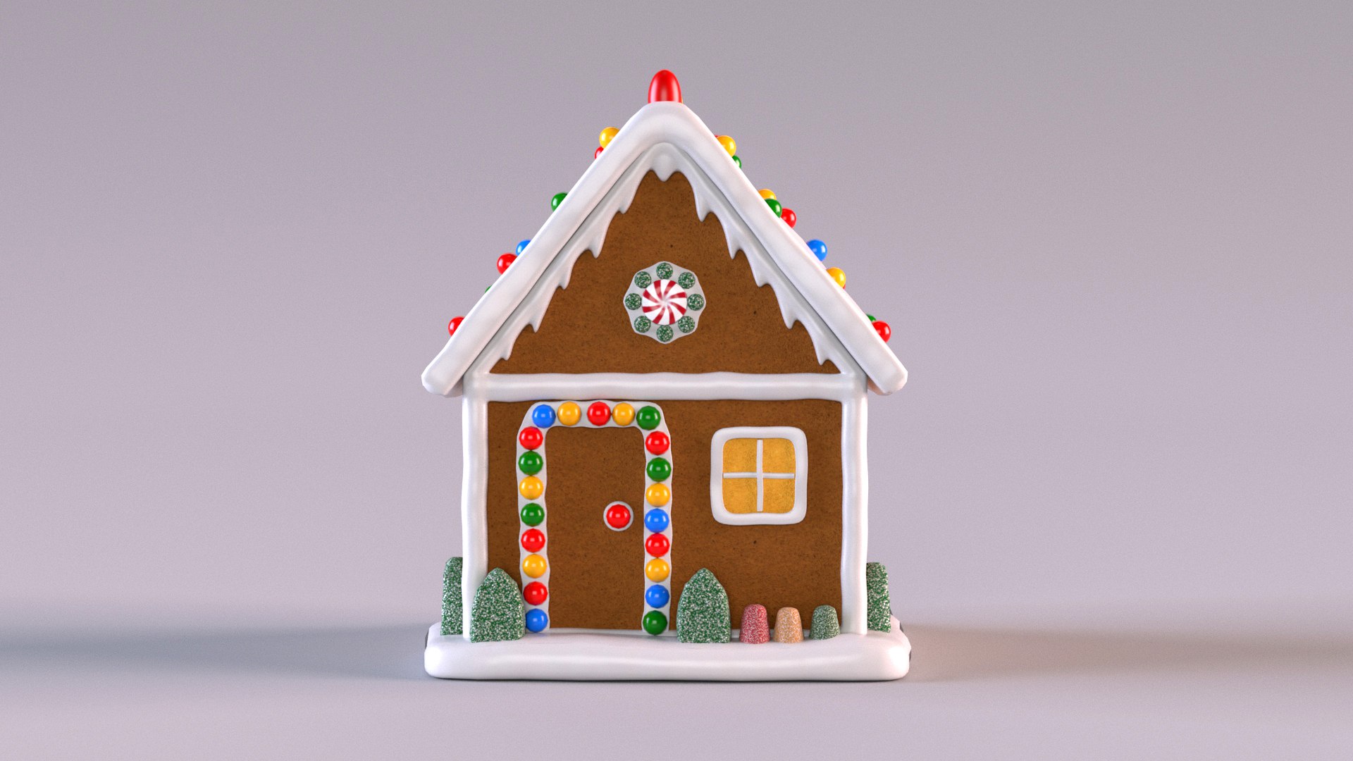 3D Model Gingerbread House - TurboSquid 2236664