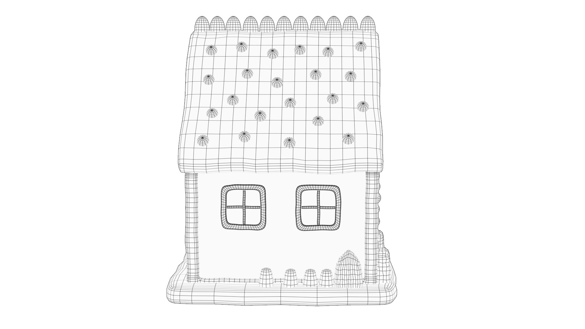 3D Model Gingerbread House - TurboSquid 2236664