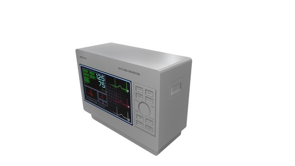 modelo 3d Monitor de ECG - TurboSquid 2172655