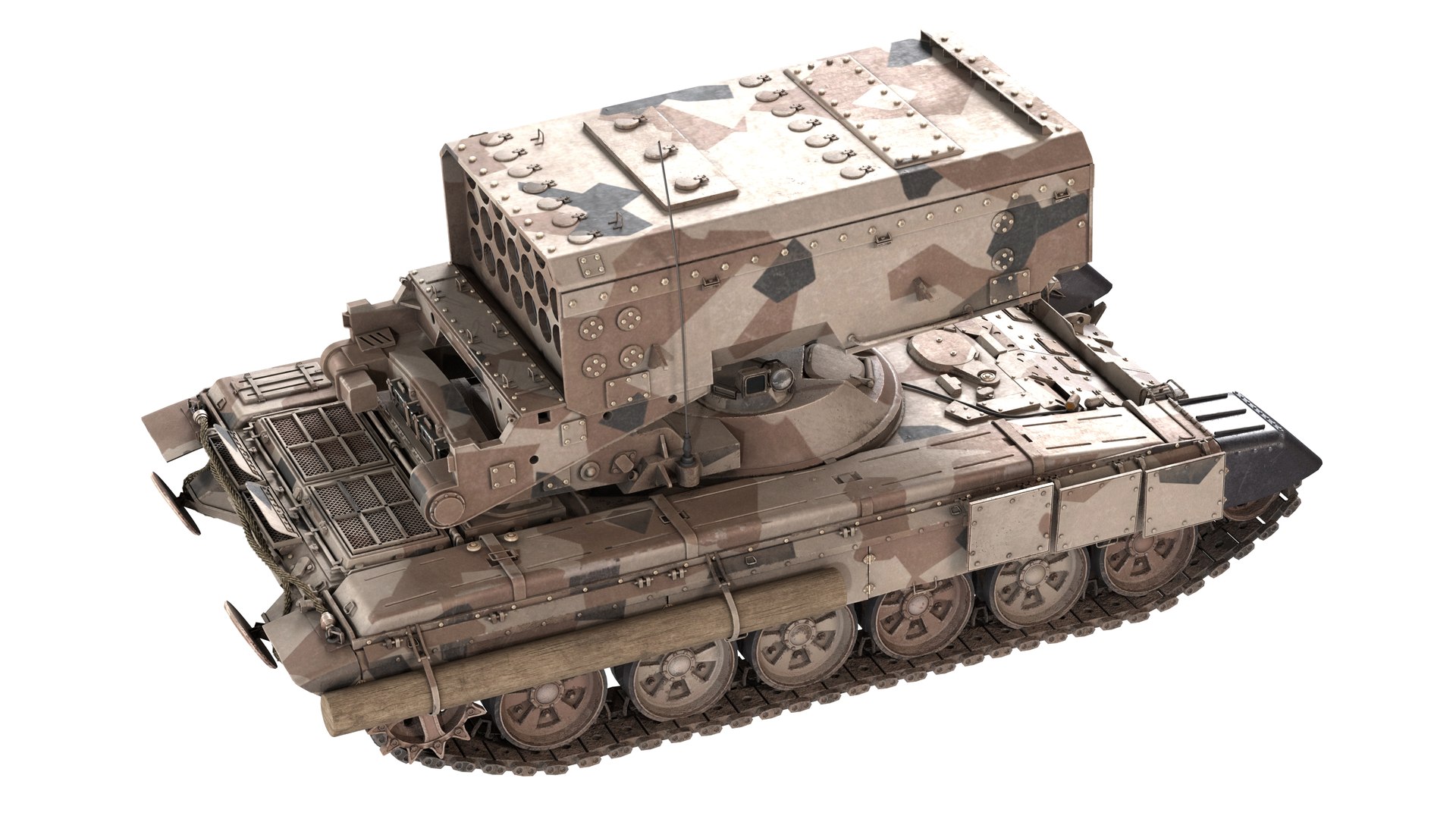 3D TOS 1A Buratino Flame Thrower - TurboSquid 2273270