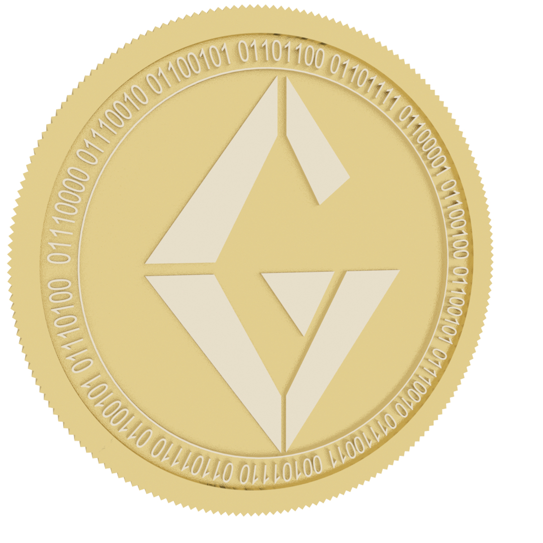 3D dexter g gold coin model - TurboSquid 1602356