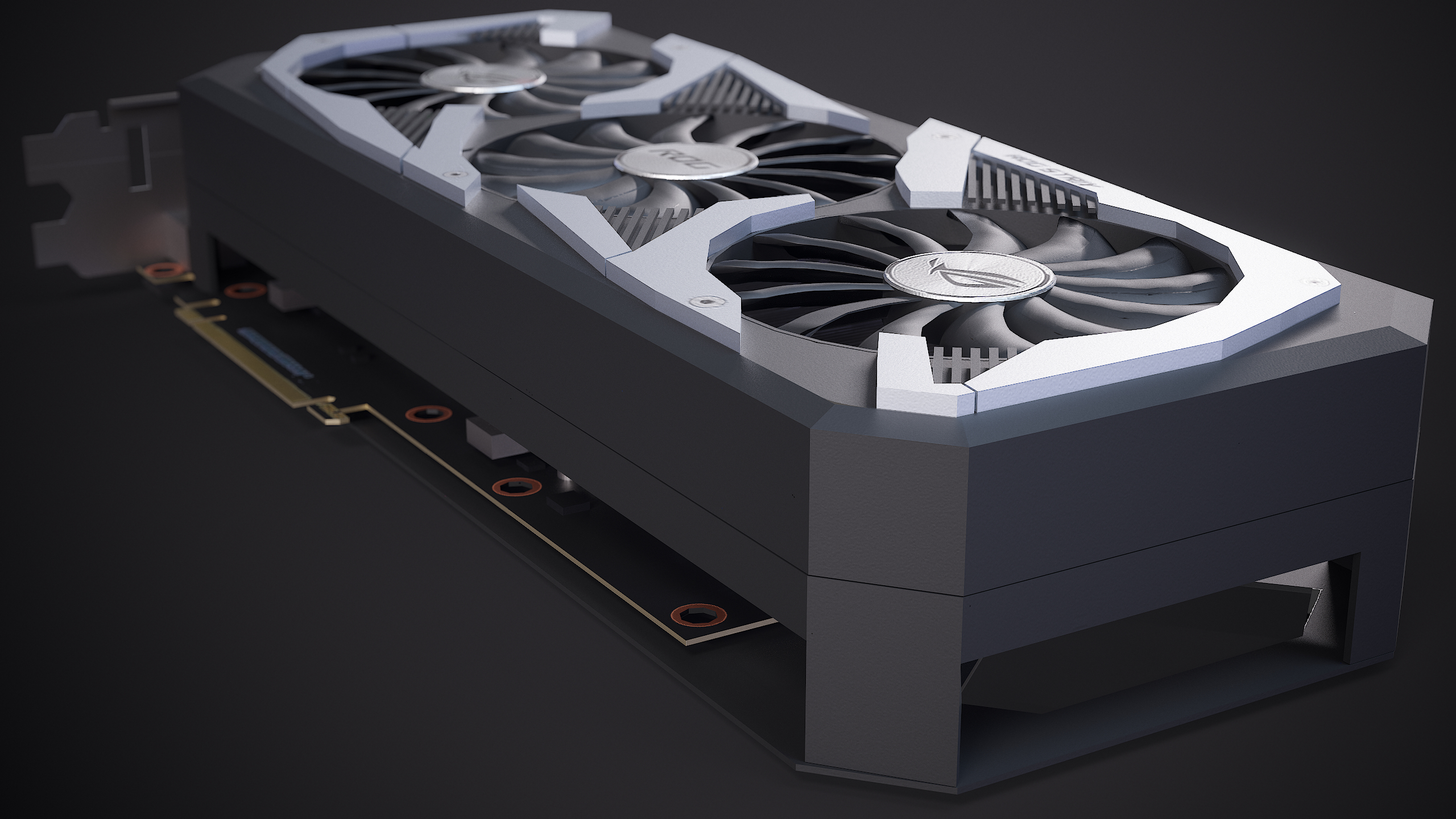 GPU Asus ROG Strix RTX Ampere 3D model - TurboSquid 1750530