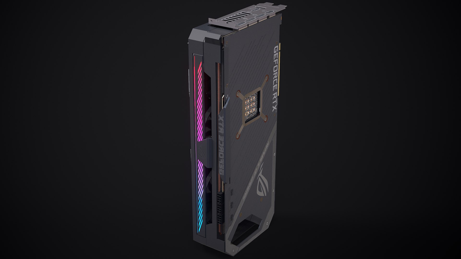 GPU Asus ROG Strix RTX Ampere 3D Model - TurboSquid 1750530