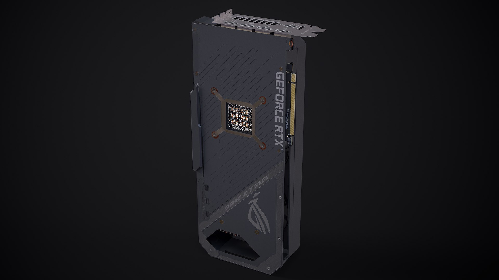 GPU Asus ROG Strix RTX Ampere 3D Model - TurboSquid 1750530