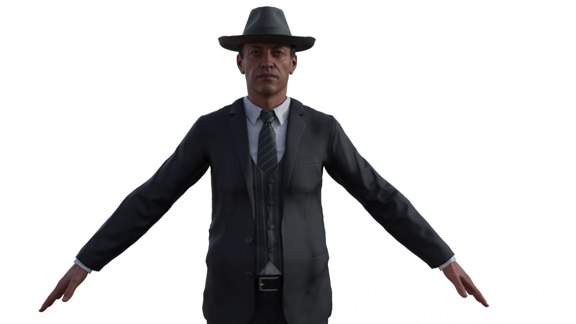 3D Detective Room With Rigged Figure Model - TurboSquid 2195371