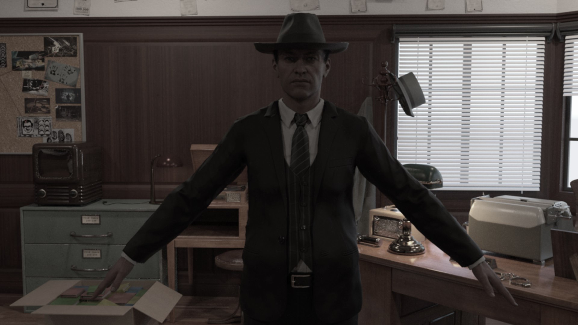 3D Detective Room With Rigged Figure Model - TurboSquid 2195371