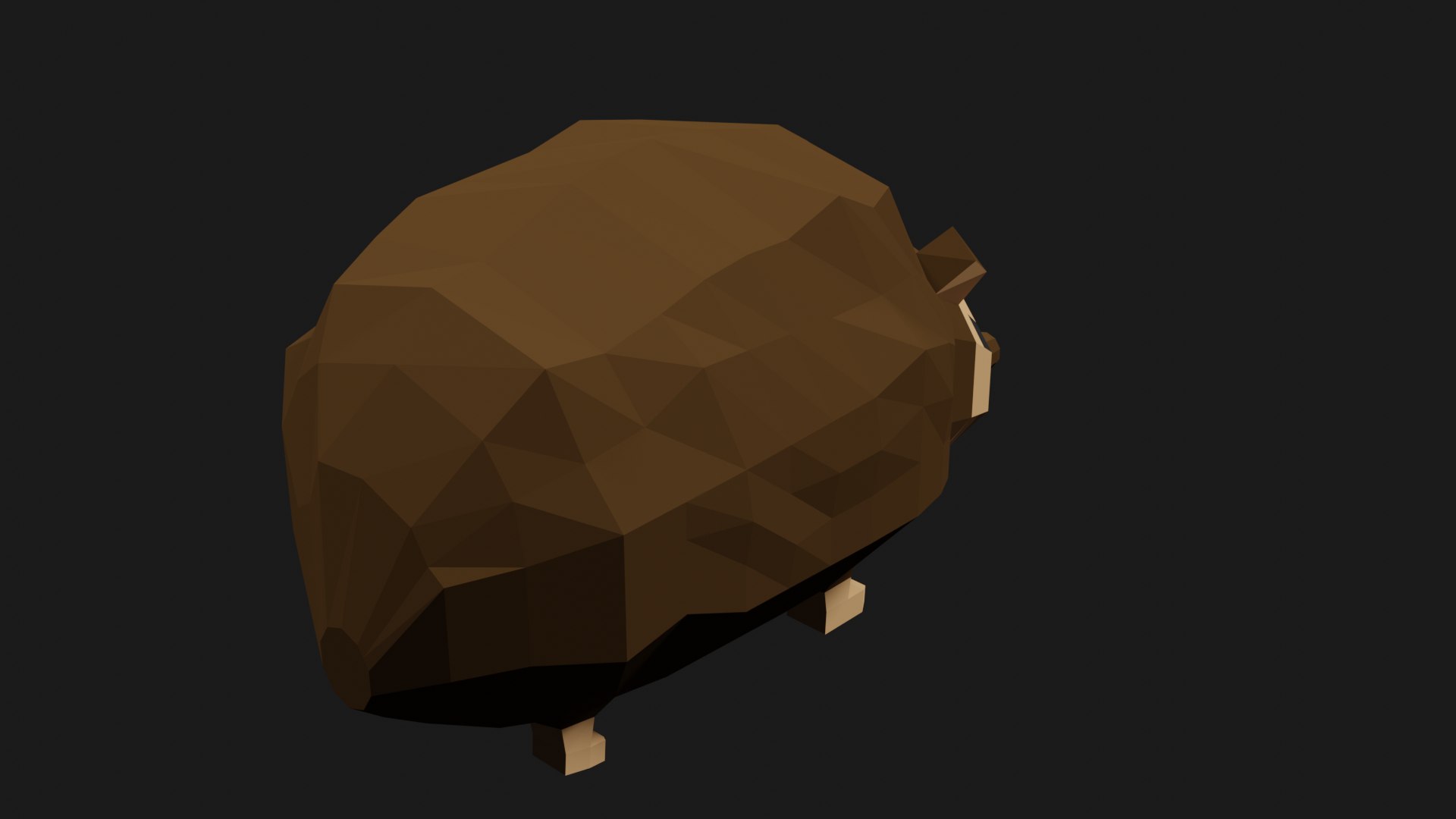 3D Lowpoly Hedgehog Model - TurboSquid 1736922