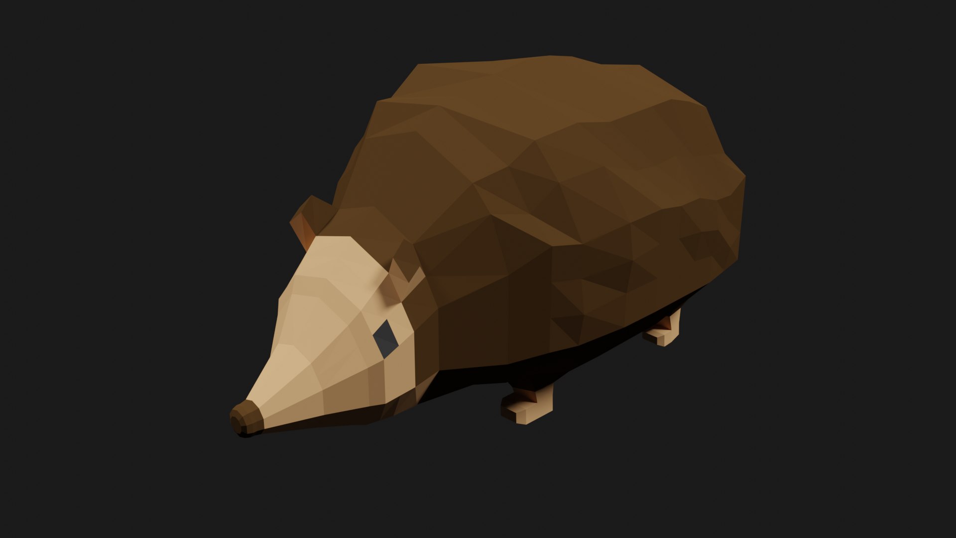 3D Lowpoly Hedgehog Model - TurboSquid 1736922
