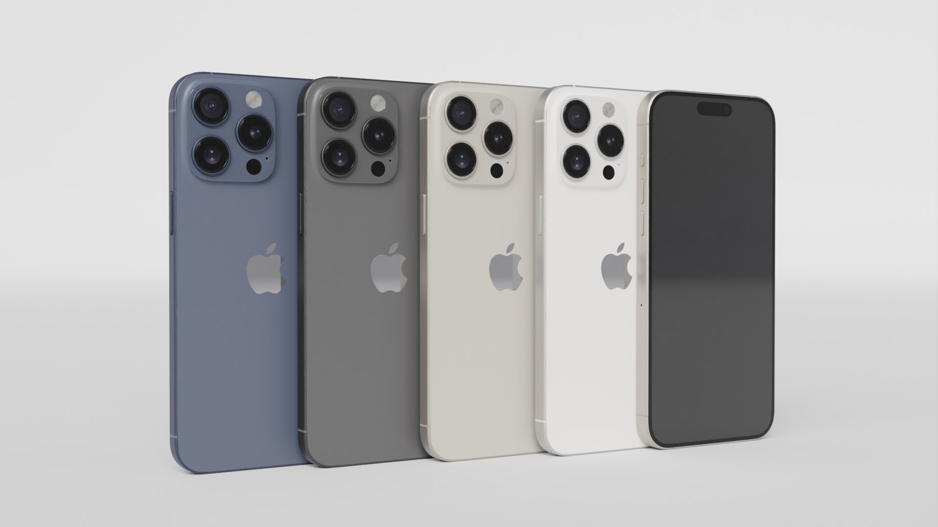 3D Apple iPhone 15 Pro Max All Colors Smartphone model - TurboSquid 2124440