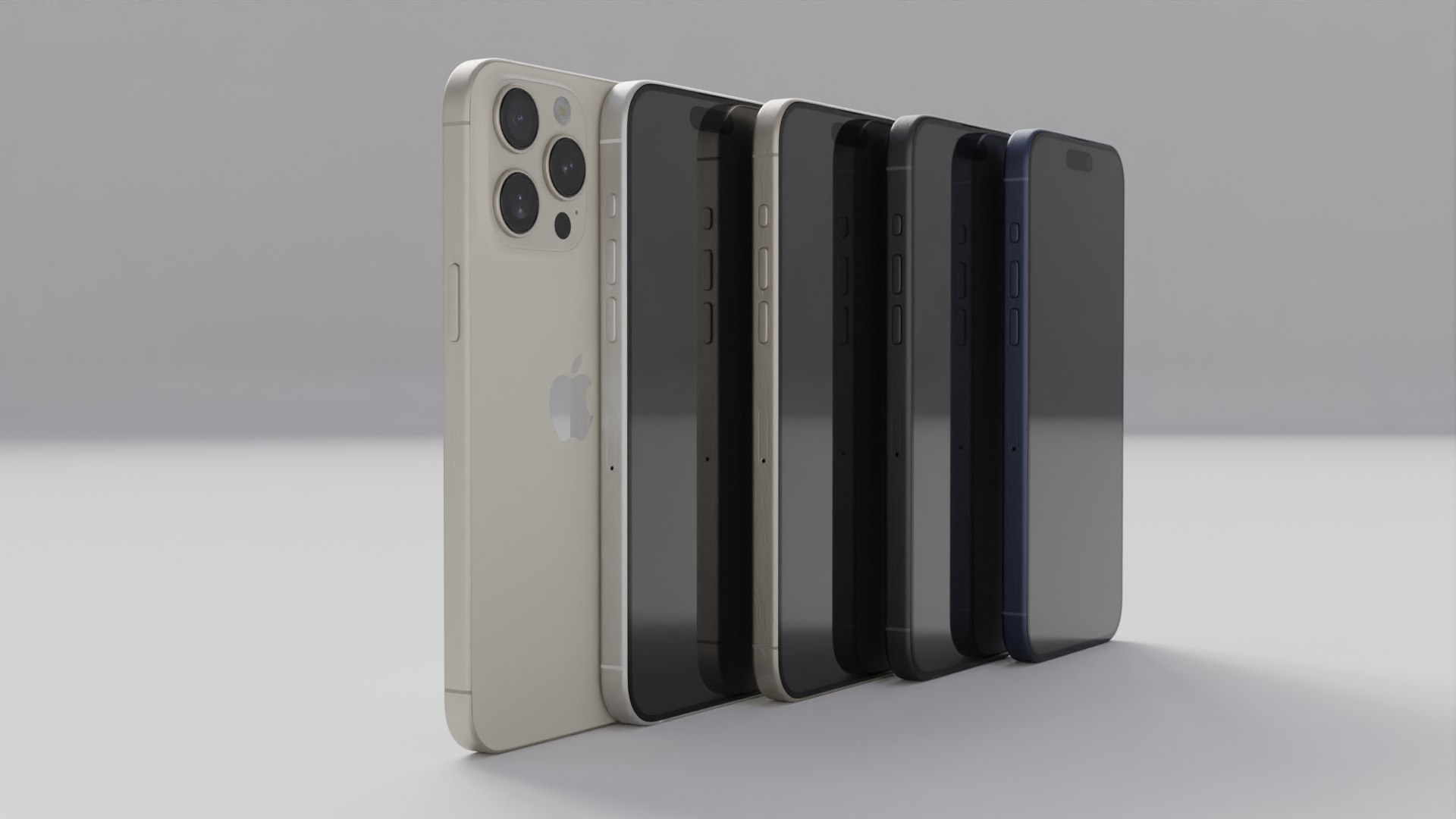 3D Apple iPhone 15 Pro Max All Colors Smartphone model - TurboSquid 2124440