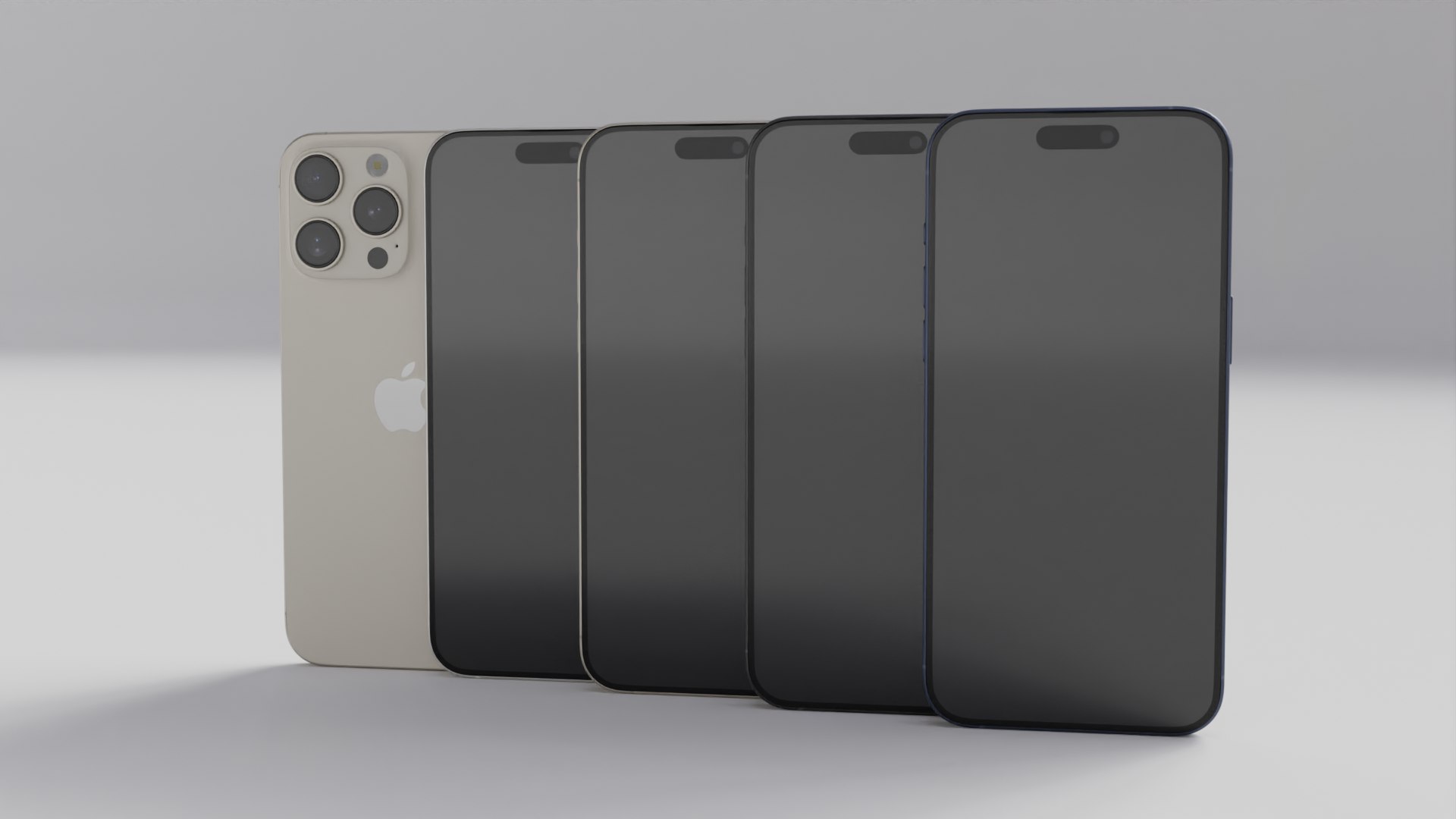 3D Apple iPhone 15 Pro Max All Colors Smartphone model - TurboSquid 2124440